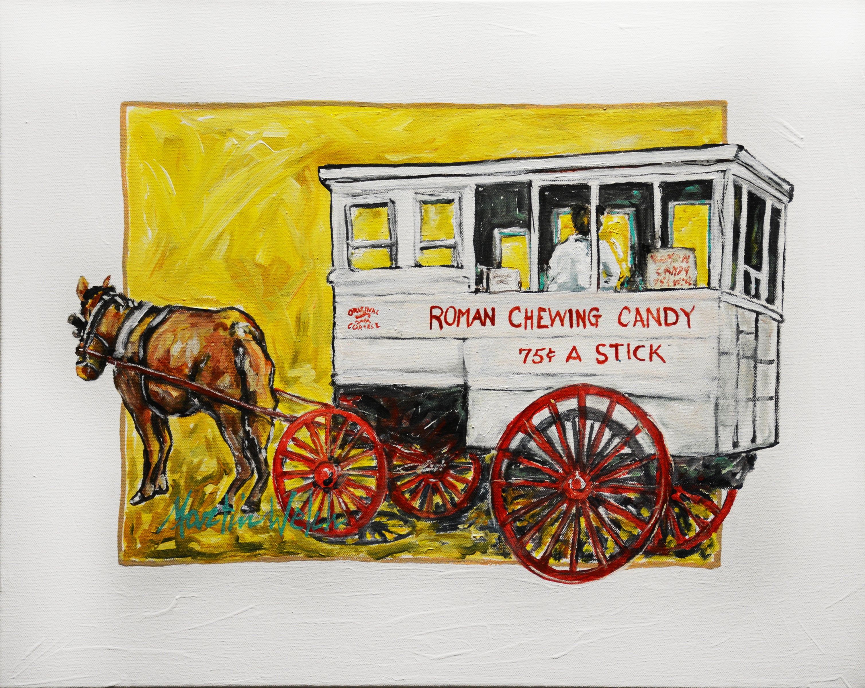 Childhood Memories - Roman Candy Wagon - 11"x14" Print – Martin Welch Art